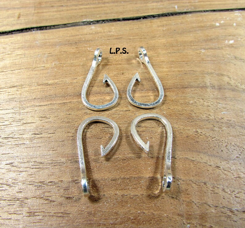 1 Silver Fishhook 1 Inch Fishhook Large Fishhook - Etsy