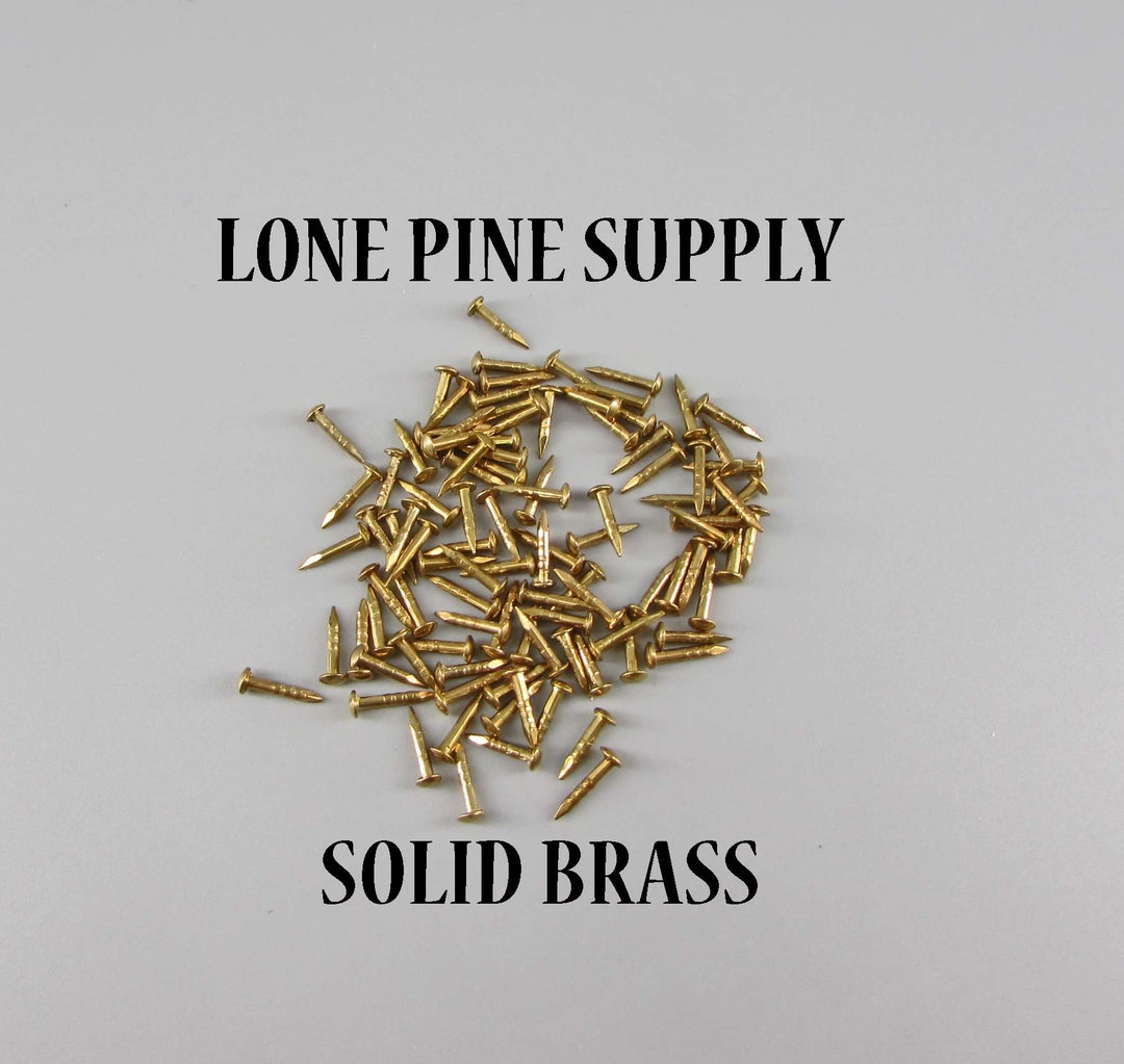100 5/16 Inch Solid Brass Nails. Small Solid Brass Nails, 5/16 Brass ...