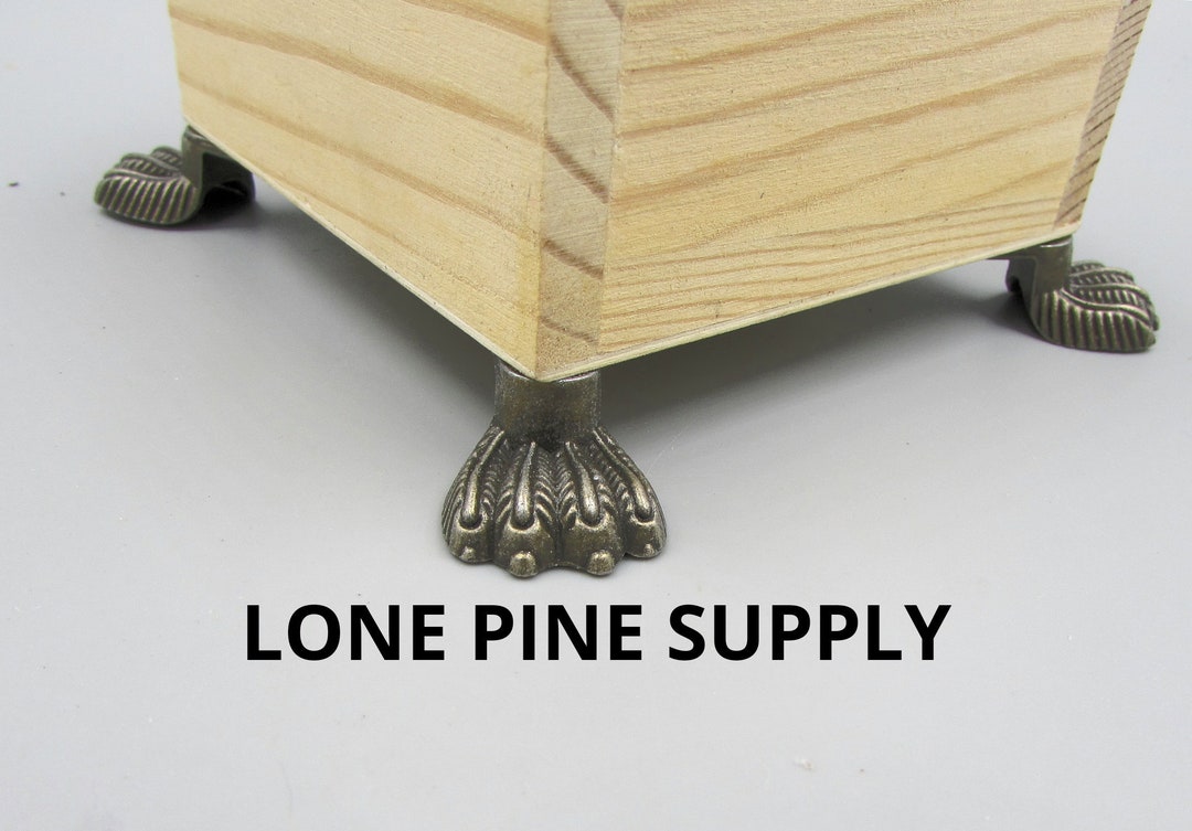 Antique Brass Plated Claw Feet, Claw Feet, Box Feet - Etsy