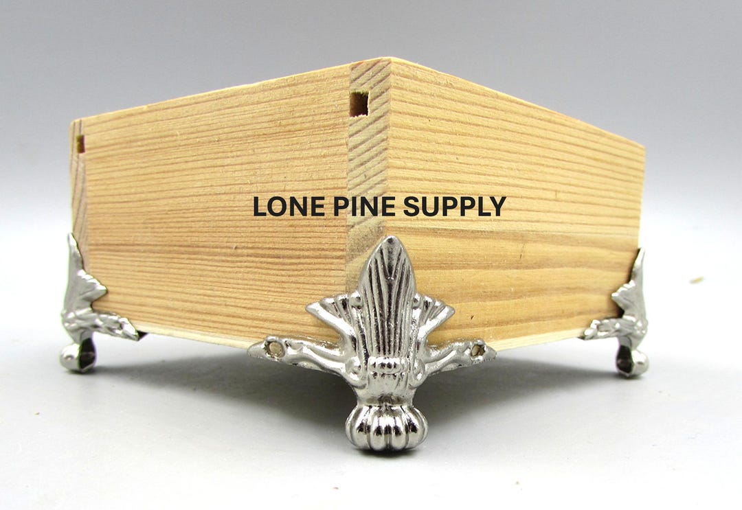 4 Silver Claw Feet, Claw Feet, Box Feet, Silver Plated Claw Feet. - Etsy
