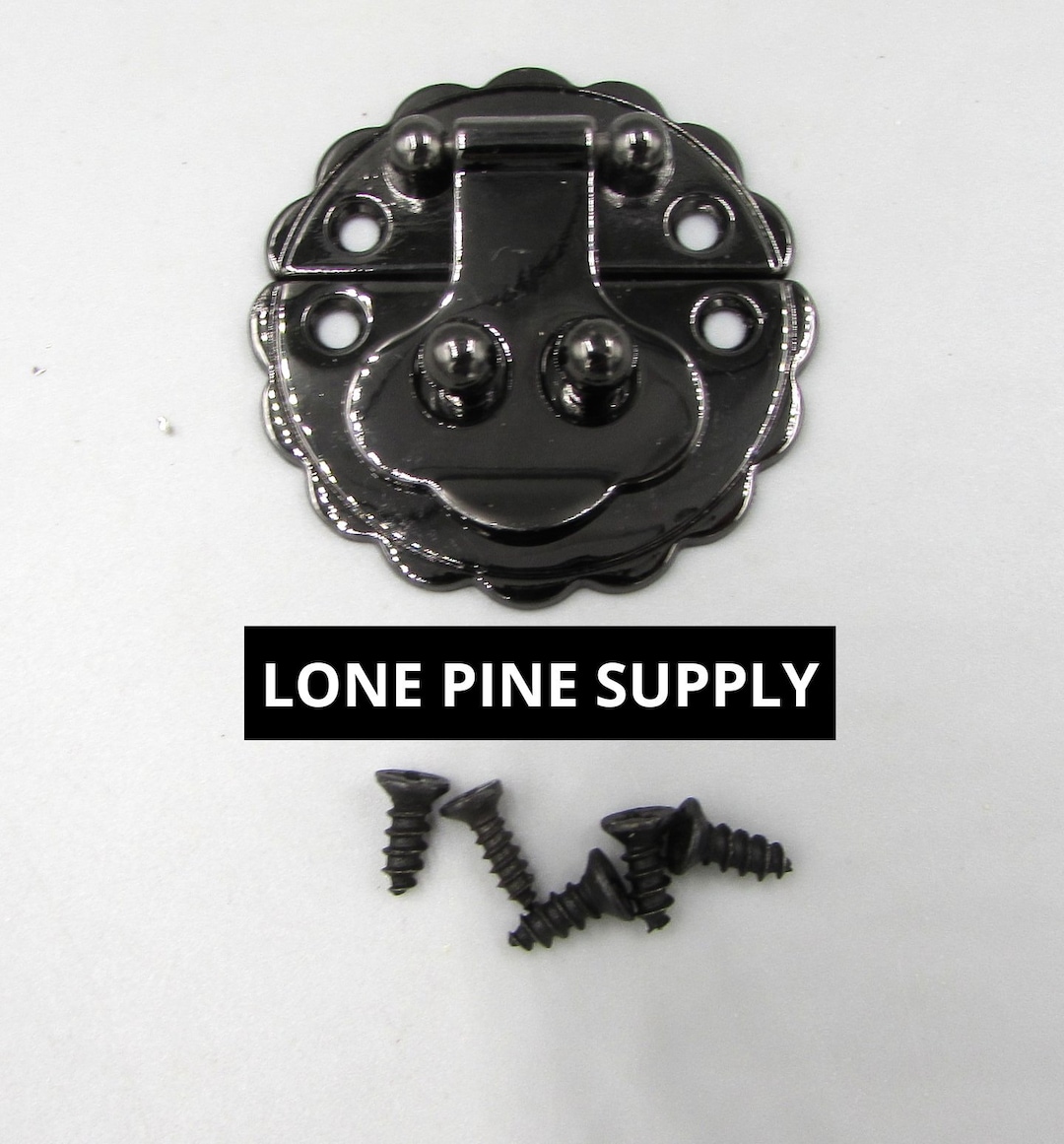 Gun Metal Latch, Jewelry Box Latch, Box Latch, 1 9/16-inch-round Latch ...