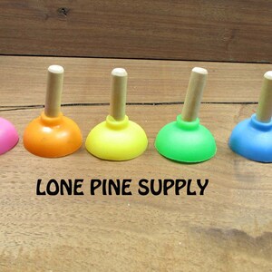 Cute Little Plungers. Mini Plungers. Colored Mini Plungers. Craft ...