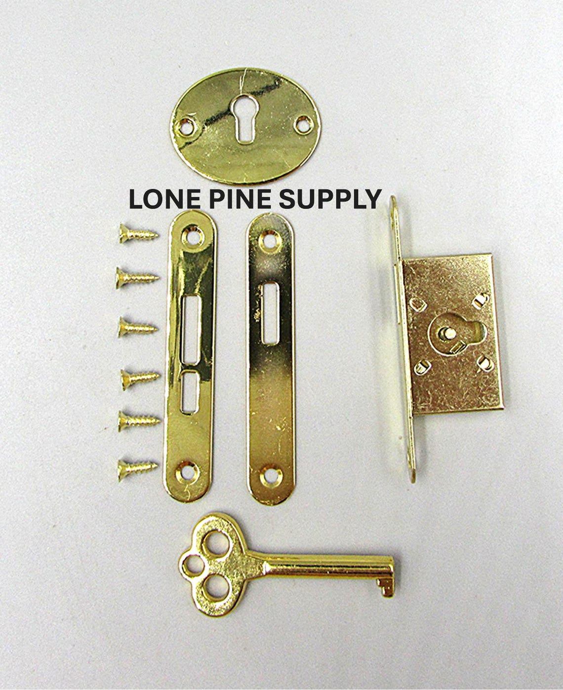 Keyed Jewelry Box Lock Set, Keyed Lock Set, Polished Brass Lock Set - Etsy