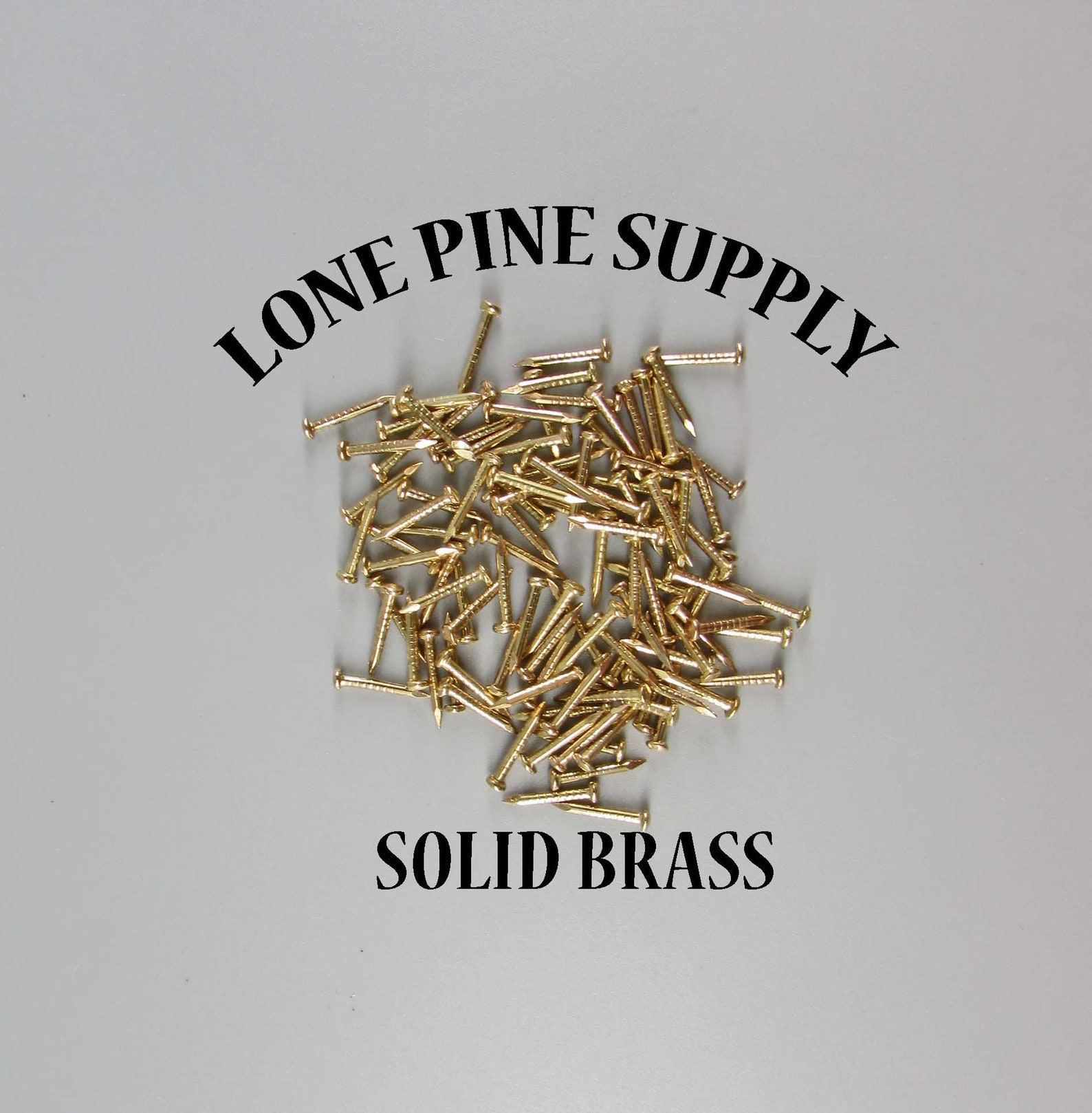 100 5/16 Inch Solid Brass Nails. Small Solid Brass Nails, 5/16 Inch ...