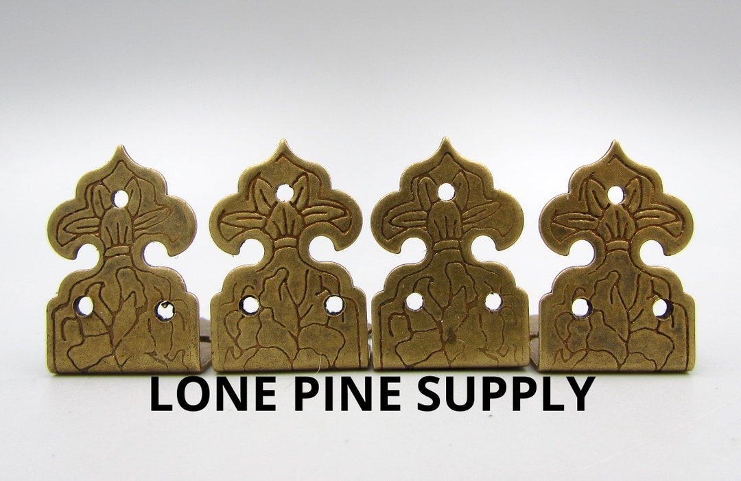 Solid Brass Box Corners. Small Antique Brass Box Corners, Antique ...