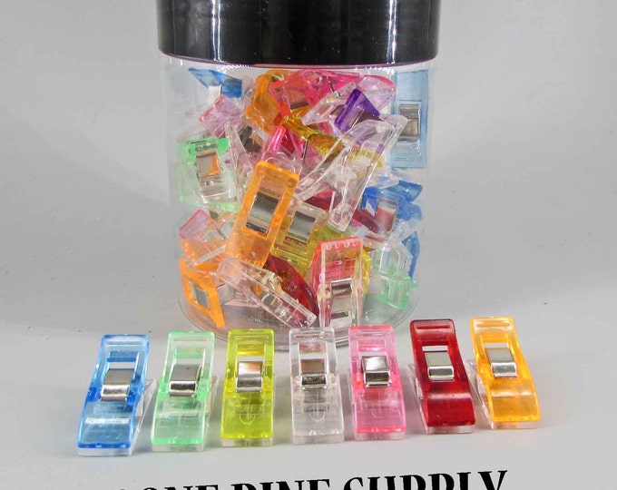 50 Sewing Clips, Quilting Clips, Pattern Clips, 50 Clips, 50 Mini ...