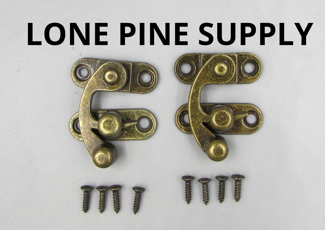 2 Ox Horn Latches, Antique Brass Ox Horn Lathes, Antique Brass Latch ...