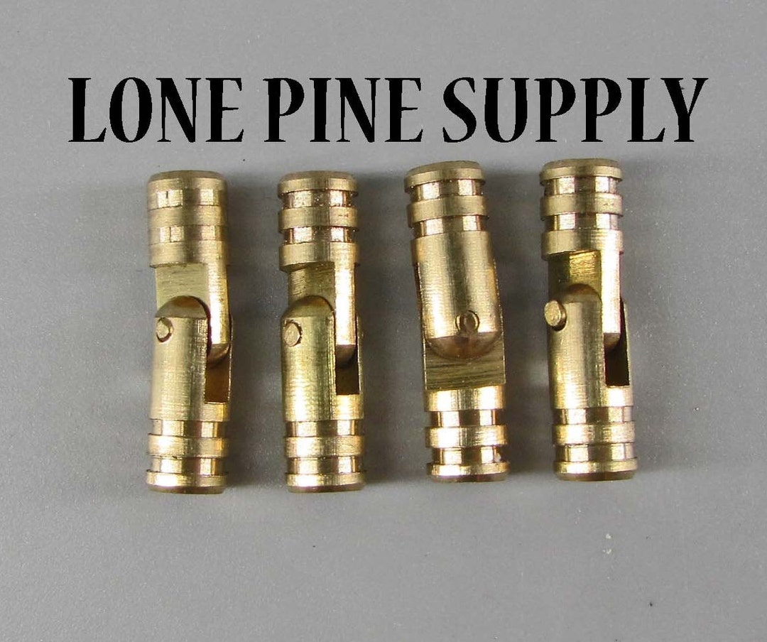 Solid Brass Barrel Hinges, 3/4 Inch Barrel Hinges, 3/16 Diameter Barrel ...
