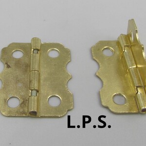 1 Inch Hinges, Polished Brass Plated Hinges, Small Box Hinges ...