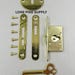 Keyed Jewelry Box Lock Set, Keyed Lock Set, Polished Brass Lock Set - Etsy