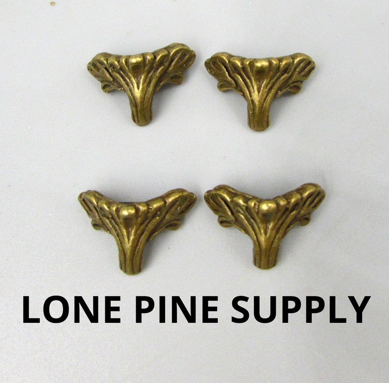 4 Antique Brass Claw Feet, Claw Feet, Box Feet, Antique Brass Plated ...