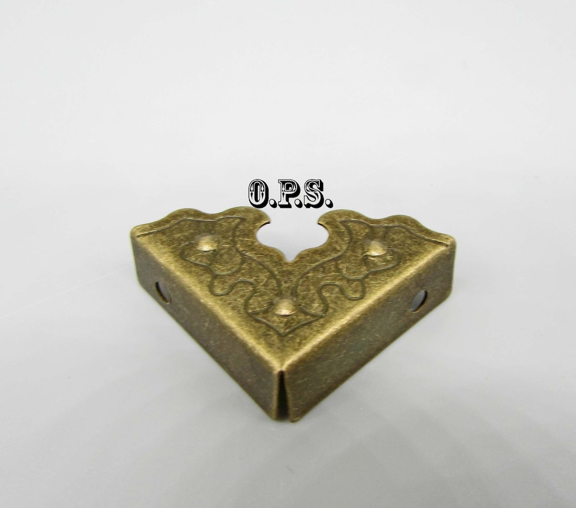 Brass Box Corners. Silver Box Corners Antique Brass Box - Etsy