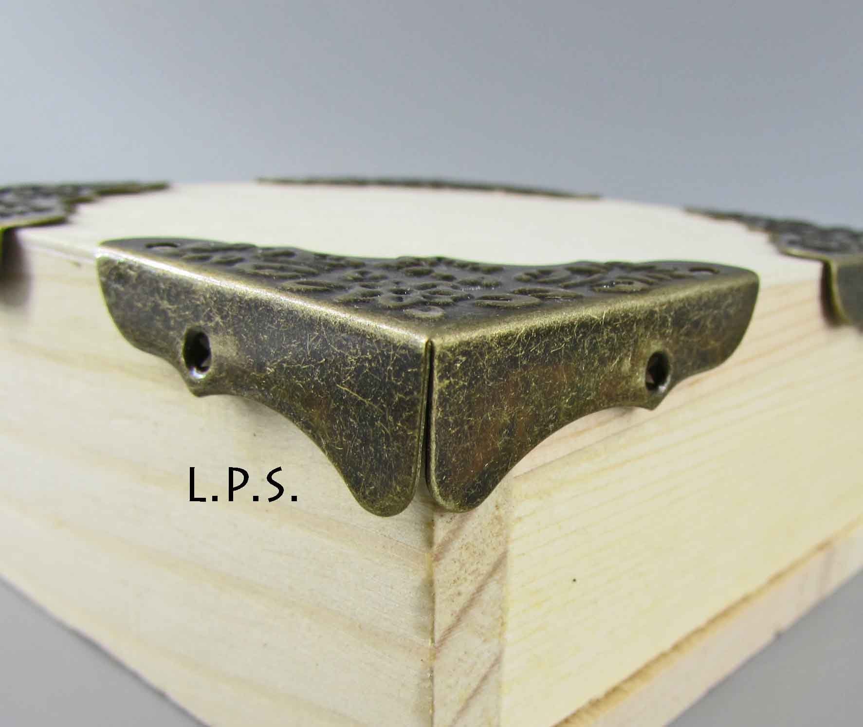 Brass Box Corners. Silver Box Corners, Antique Brass Box Corners ...