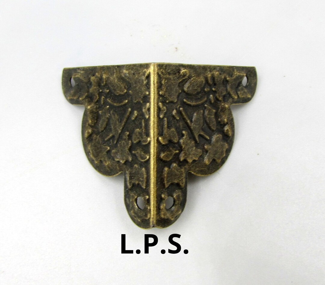 Brass Box Corners, Antique Brass Jewelry Box Corners, Corner Protectors ...