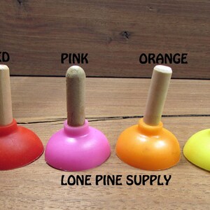 Cute Little Plungers. Mini Plungers. Colored Mini Plungers. - Etsy