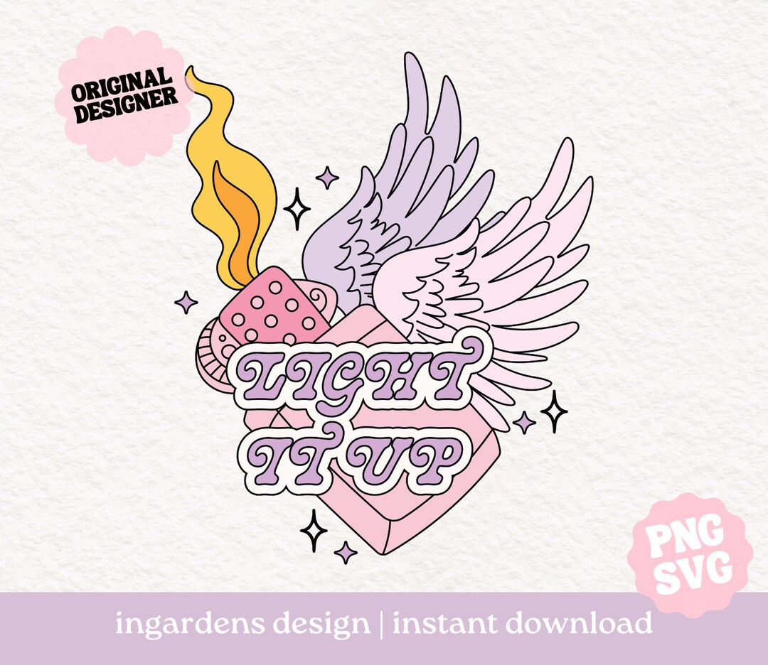 Light It up SVG PNG, Bookish Png Svg, Crescent City Book Png Svg ...