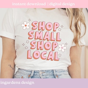 Shop Small Shop Local SVG PNG, Small Business Svg Png, Digital Download ...