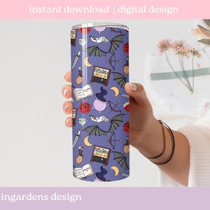 ACOTAR Seamless Pattern PNG, Digital Download, Repeat Pattern - Etsy