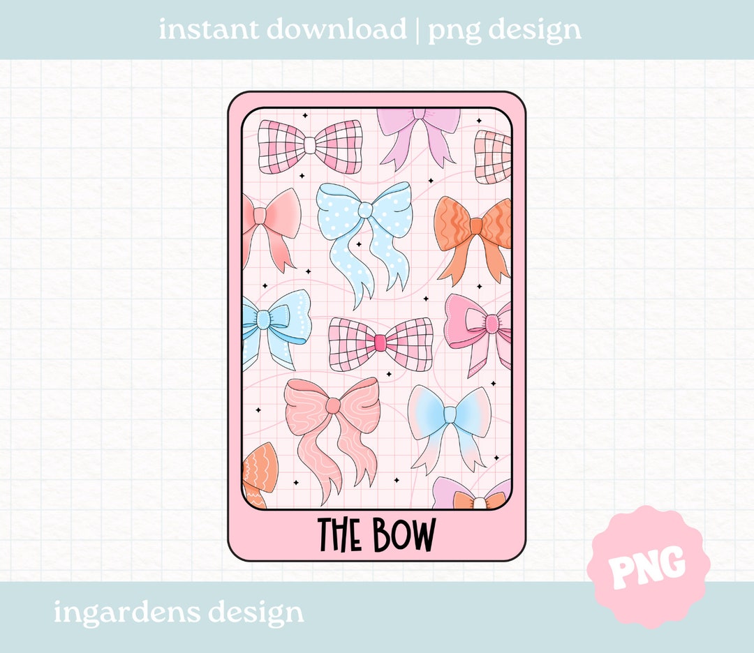 The Bow Tarot Card PNG, Design for Tarot Card, Digital Design Download ...