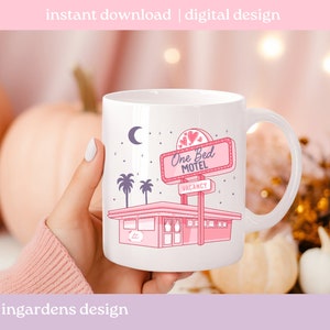 One Bed Motel PNG, Bookish Png, Digital Download Art for T-shirt ...