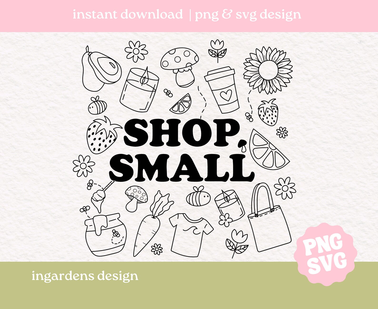Shop Small SVG PNG , Small Business Cute File, Farmers Market Svg Png ...