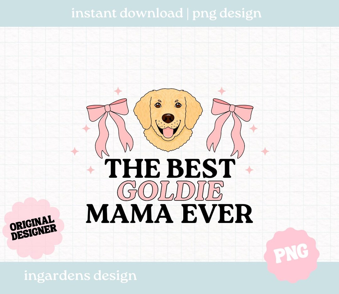 Golden Retriever Mama PNG, Cute Goldie Dog Breed Designs, Dog Mama ...