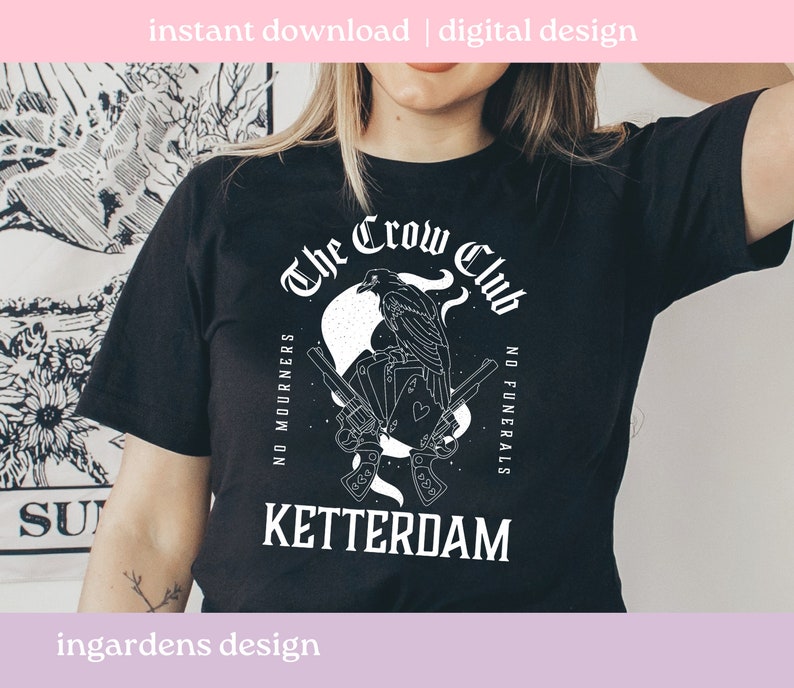 The Crow Club PNG SVG, Bookish Svg Png, the Grishaverse Svg Png ...
