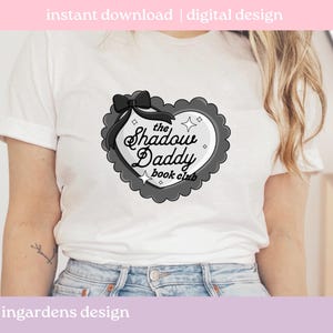 Shadow Daddy Book Club PNG, Bookish Png, Bookish Heart Digital Download ...