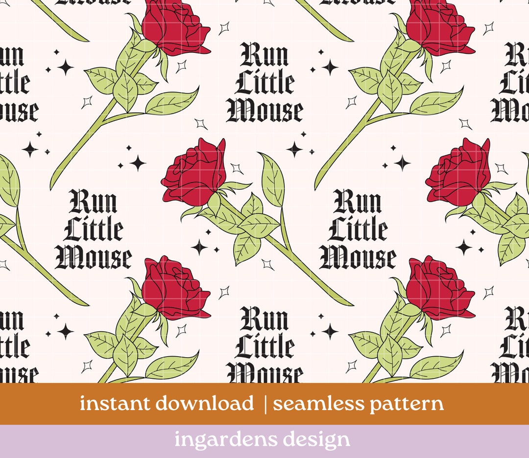 Run Little Mouse Seamless Pattern, Haunting Adeline, Hunting Adeline ...