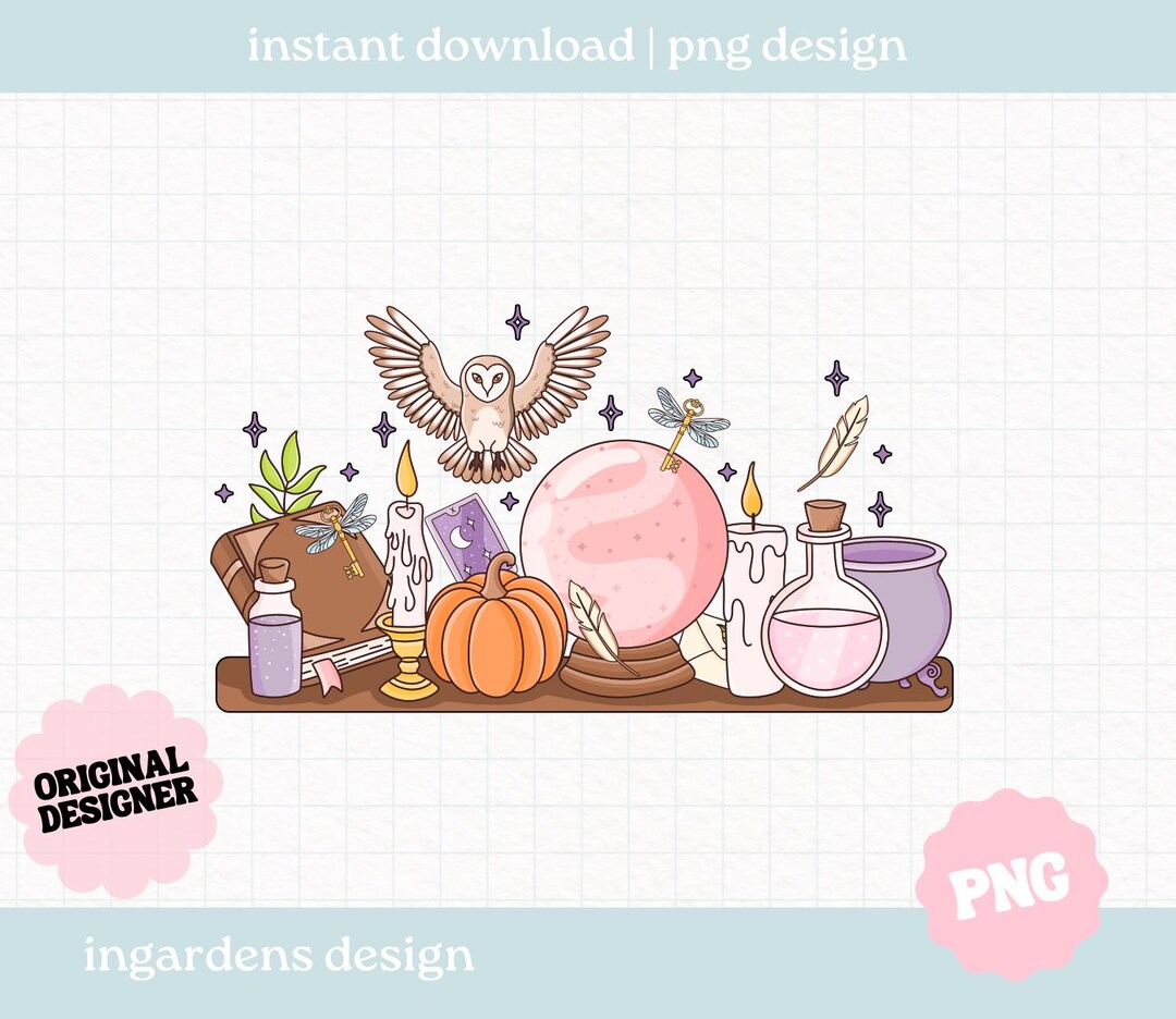 Magic PNG, Halloween Witch Wizard Design, Magical Design for T-shirt ...