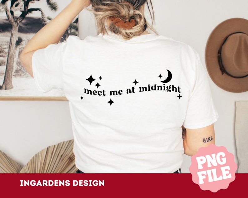 Meet Me at Midnight SVG PNG Boho Svg Retro Svg Svg for - Etsy