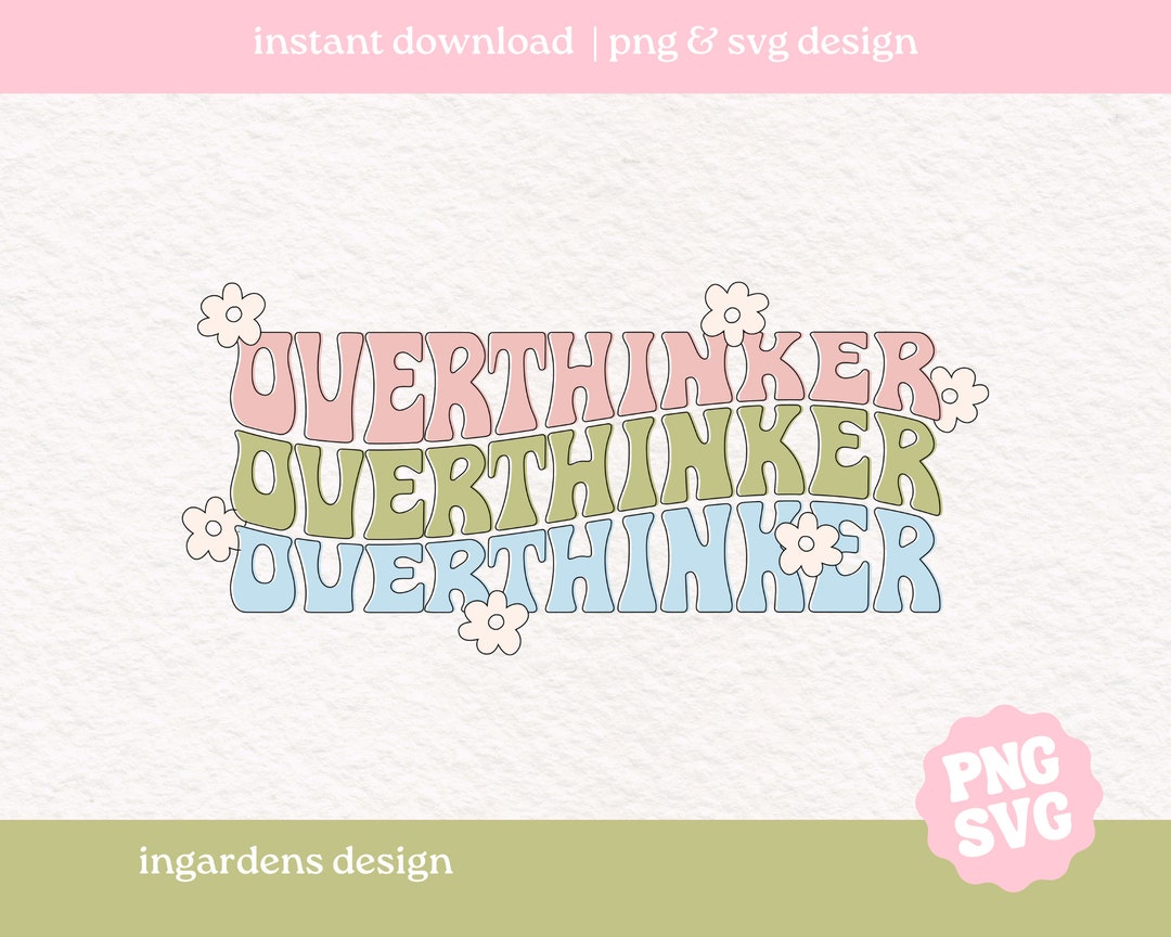 Overthinker PNG | Mental Health Png, Self Care Png, Self Love Png ...