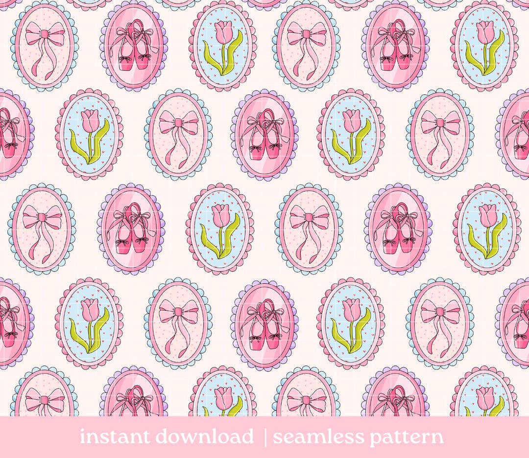 Soft Girl Seamless Pattern, Soft Girl Pattern, Digital Download ...