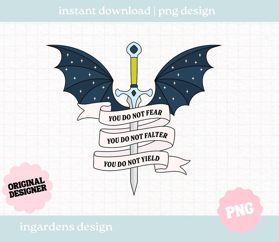 You Do Not Yield PNG, Bookish Png, Digital Download Art for T-shirt ...