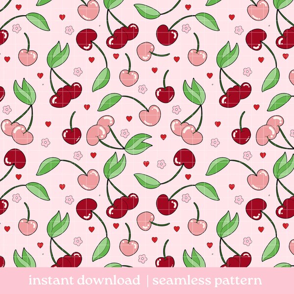 Cherry Pattern - Etsy