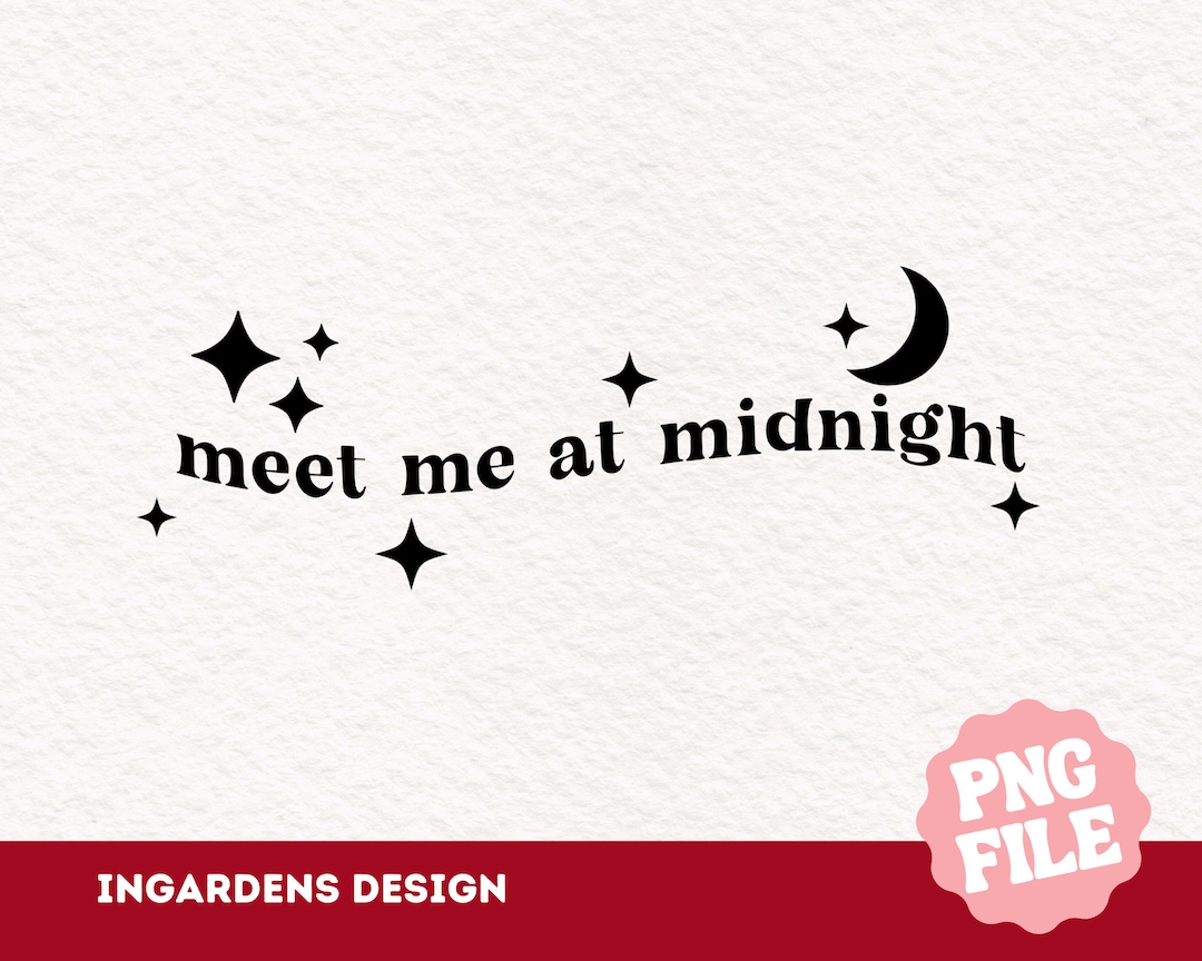 Meet Me at Midnight SVG PNG Boho Svg Retro Svg Svg for - Etsy