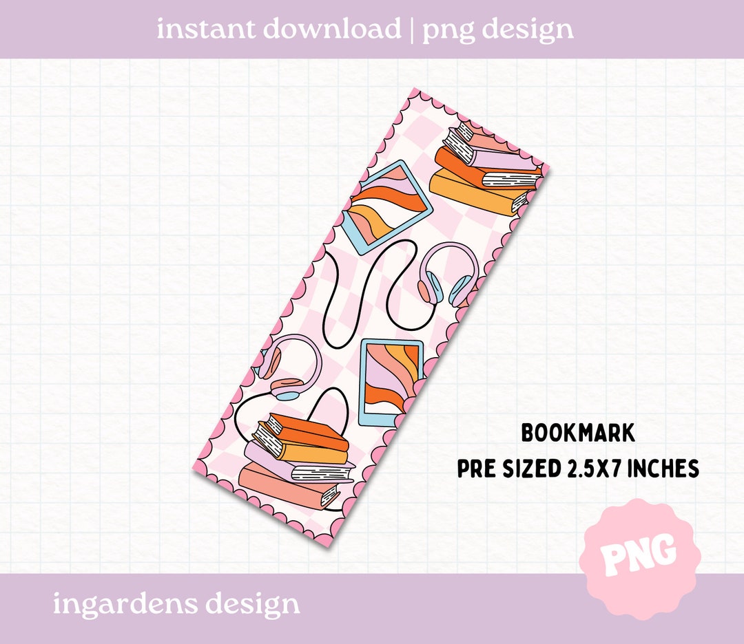 Reader Bookmark PNG, Bookish Reader Bookmarks PNG, Digital Download for ...