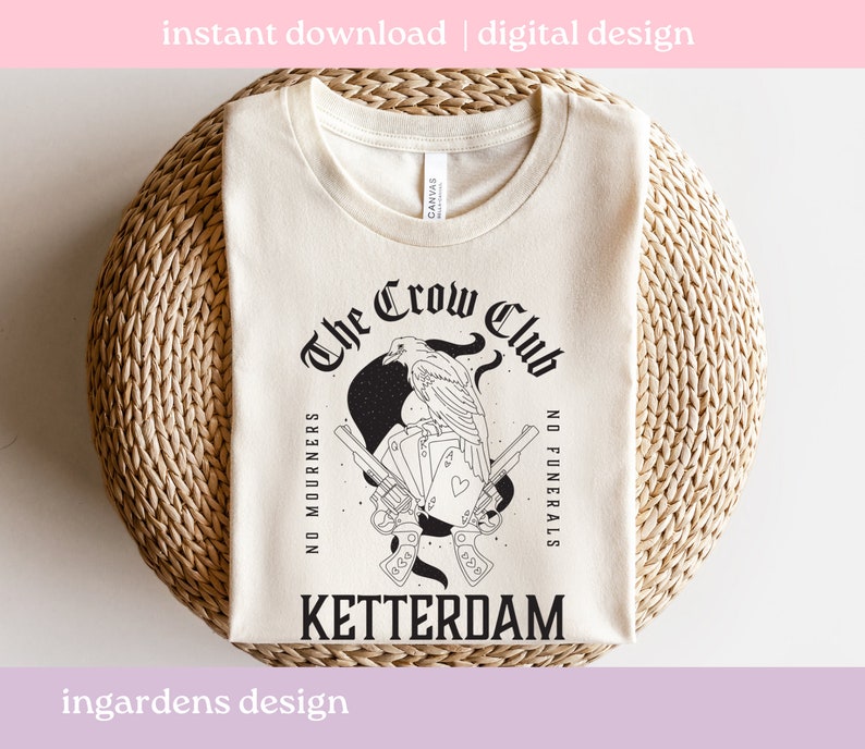 The Crow Club PNG SVG, Bookish Svg Png, the Grishaverse Svg Png ...