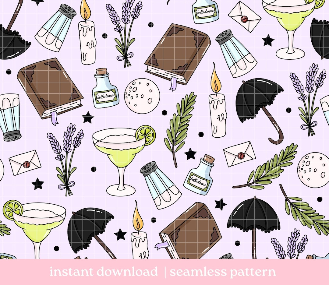 Practical Magic Pattern, Magical Seamless Pattern, Mystical Pattern ...