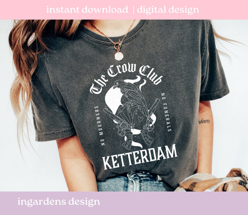 The Crow Club PNG SVG, Bookish svg png, The Grishaverse svg png, Arte ...