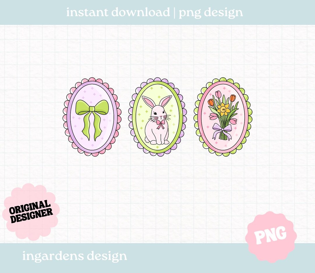 Easter Spring Girlie PNG, Easter Png Digital Download Art for Tshirt ...