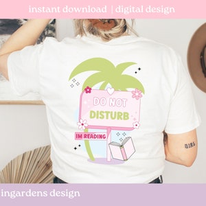 Do Not Disturb I'm Reading PNG SVG, Bookish Png Svg, Digital Download ...