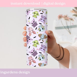 Cute Cryptid Seamless Pattern, Halloween Seamless Pattern, Digital ...