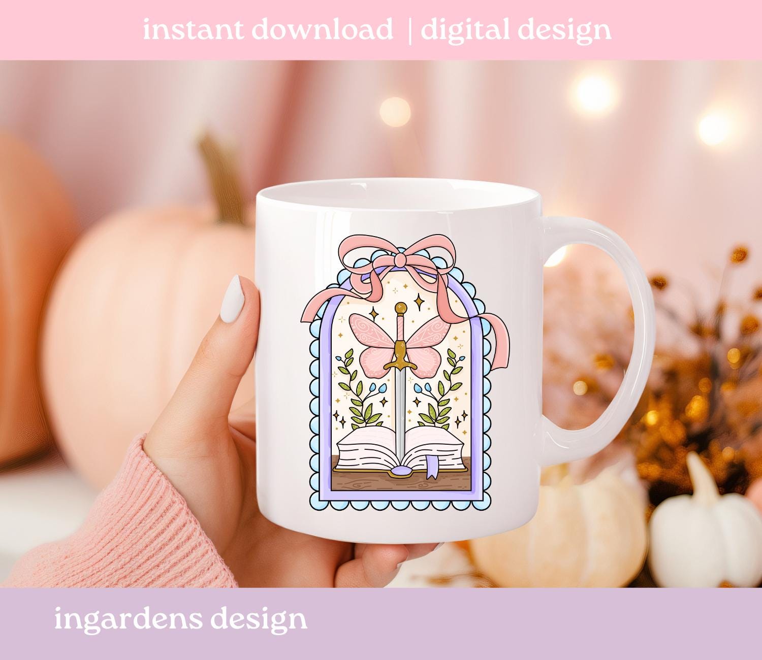 Fantasy Frame PNG, Bookish Png, Fantasy Bookish Png, Digital Download ...