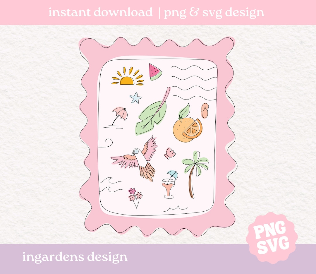 The Getaway Stamp SVG PNG, Digital Download - Etsy