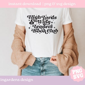 High Lords and Wing Leaders Book Club PNG SVG, Bookish Png Svg, Digital ...