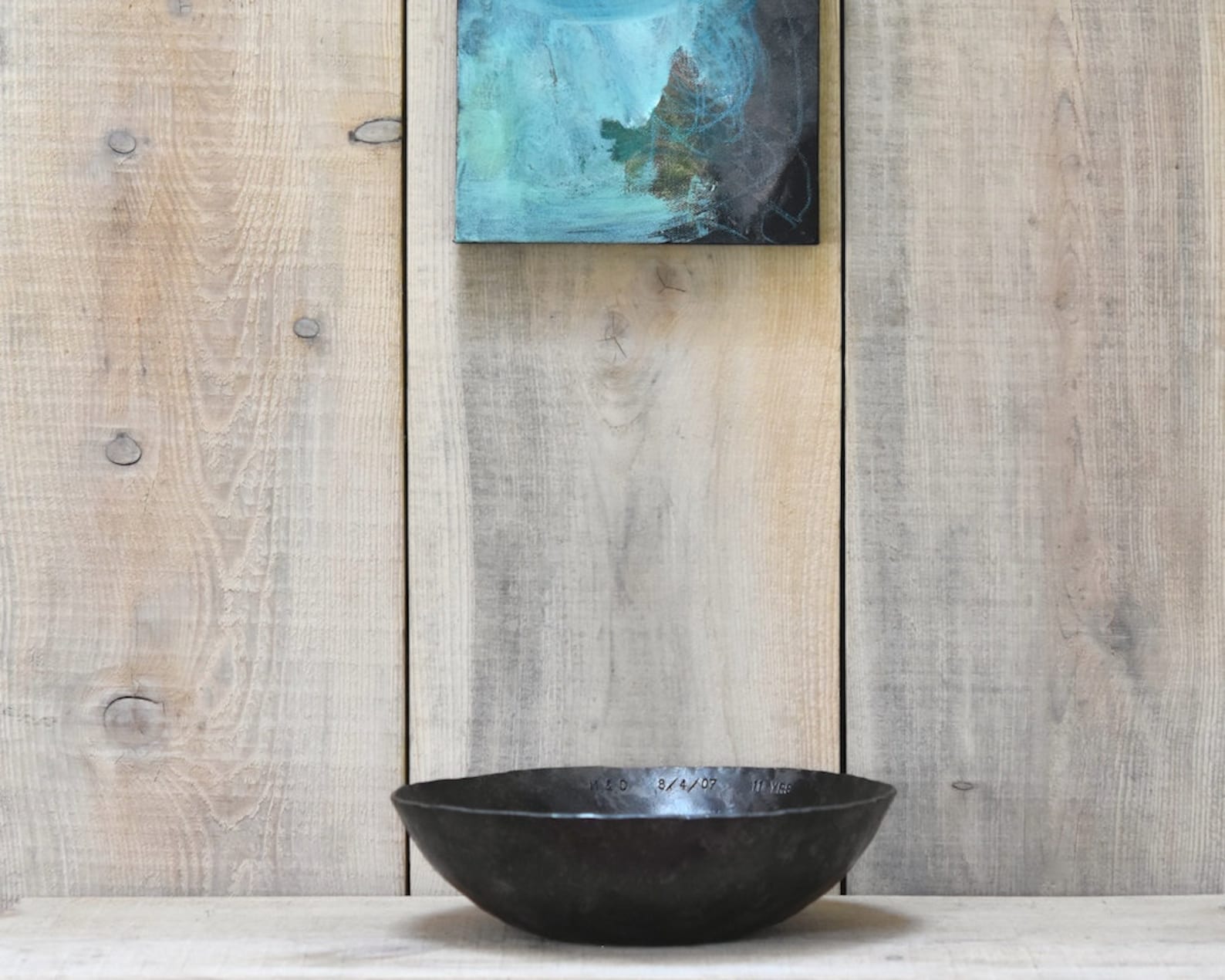 ROUND METAL BOWL With or Without Personalization 6th Anniversary Gift ...