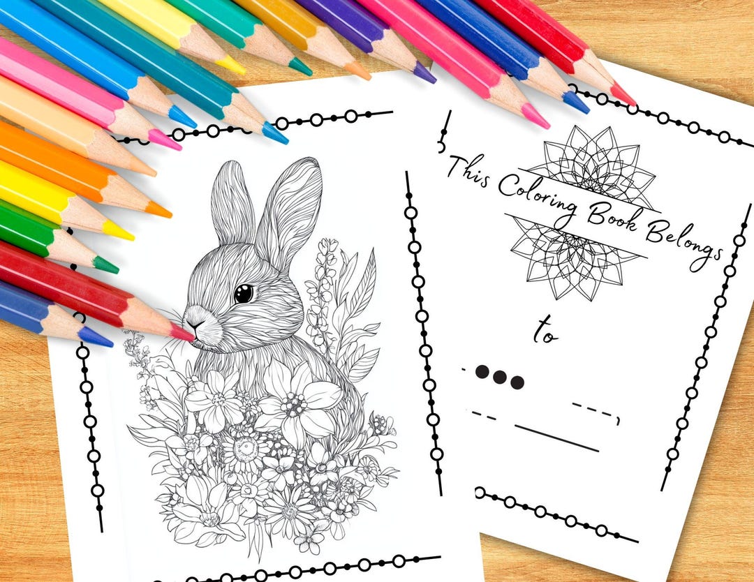 14 Easter Bunny Coloring Pages for Kids Easter Pages Bunny Coloring ...