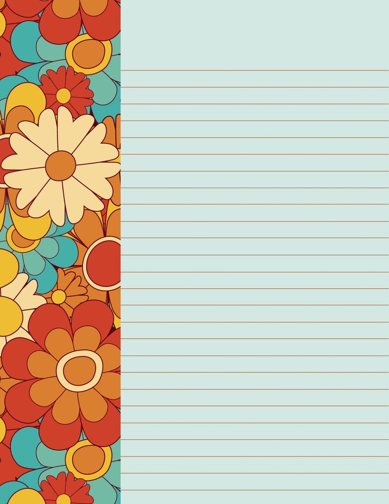 Groovy Printable Stationary Journaling Printable Writing Paper ...