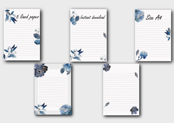 Print Lined Writing Paper